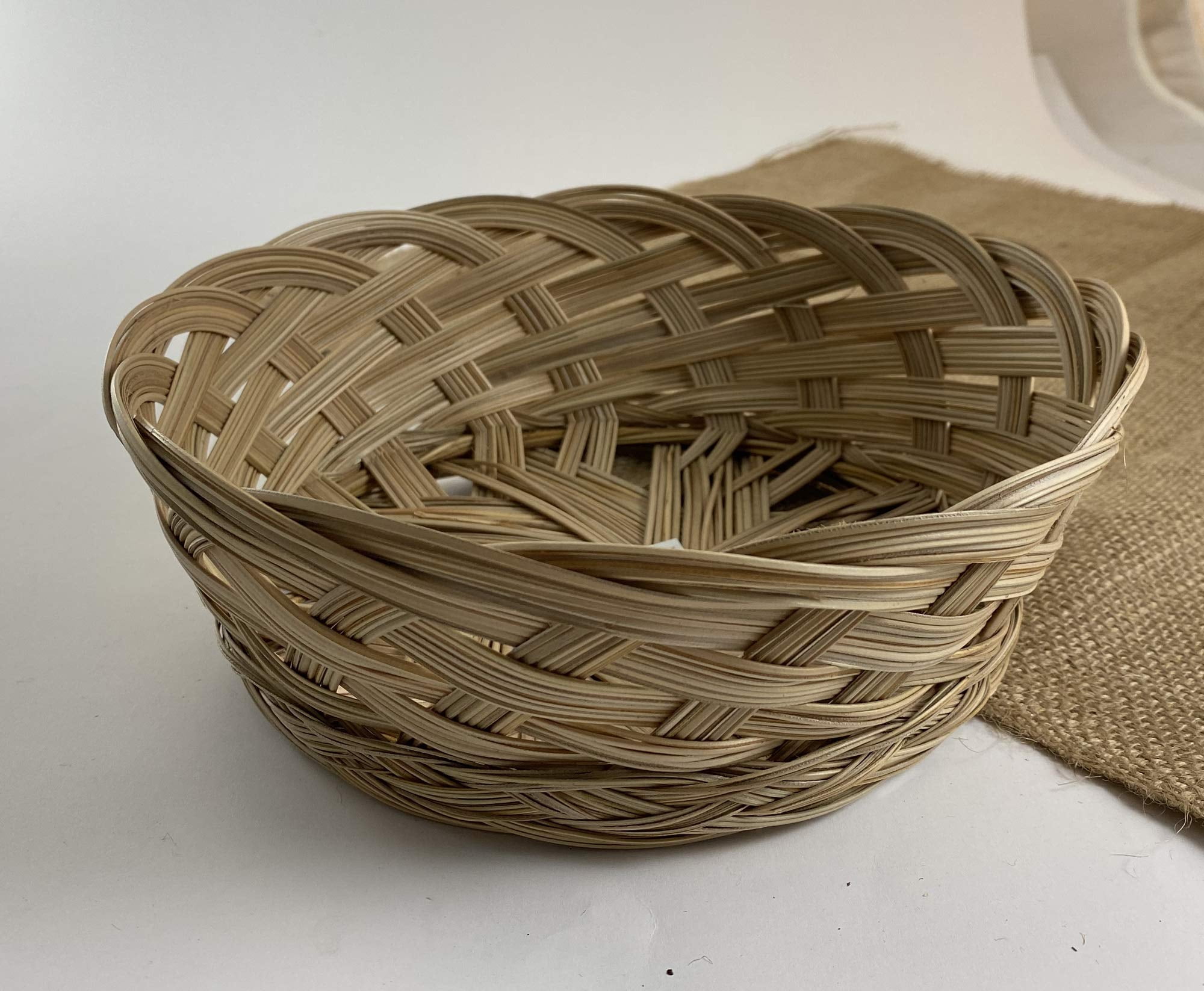 CalCastle Hand Made Philippine Natural Coco Midrib Round Gift Baskets ...