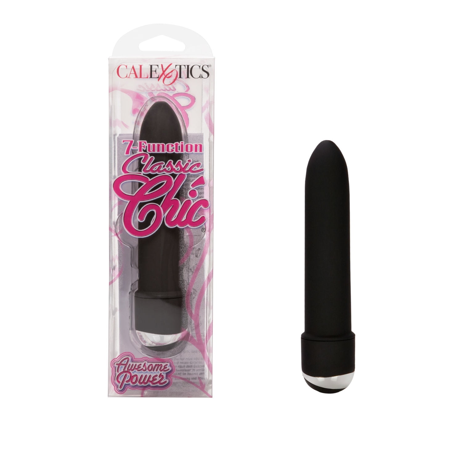 Calexotics 7 Function Classic Chic Mini Silky Smooth Vibrator Black