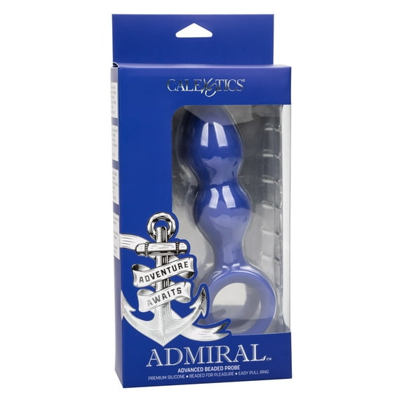 CalExotics Admiral Advanced Beaded Silicone Anal Probe, Blue - Walmart.com