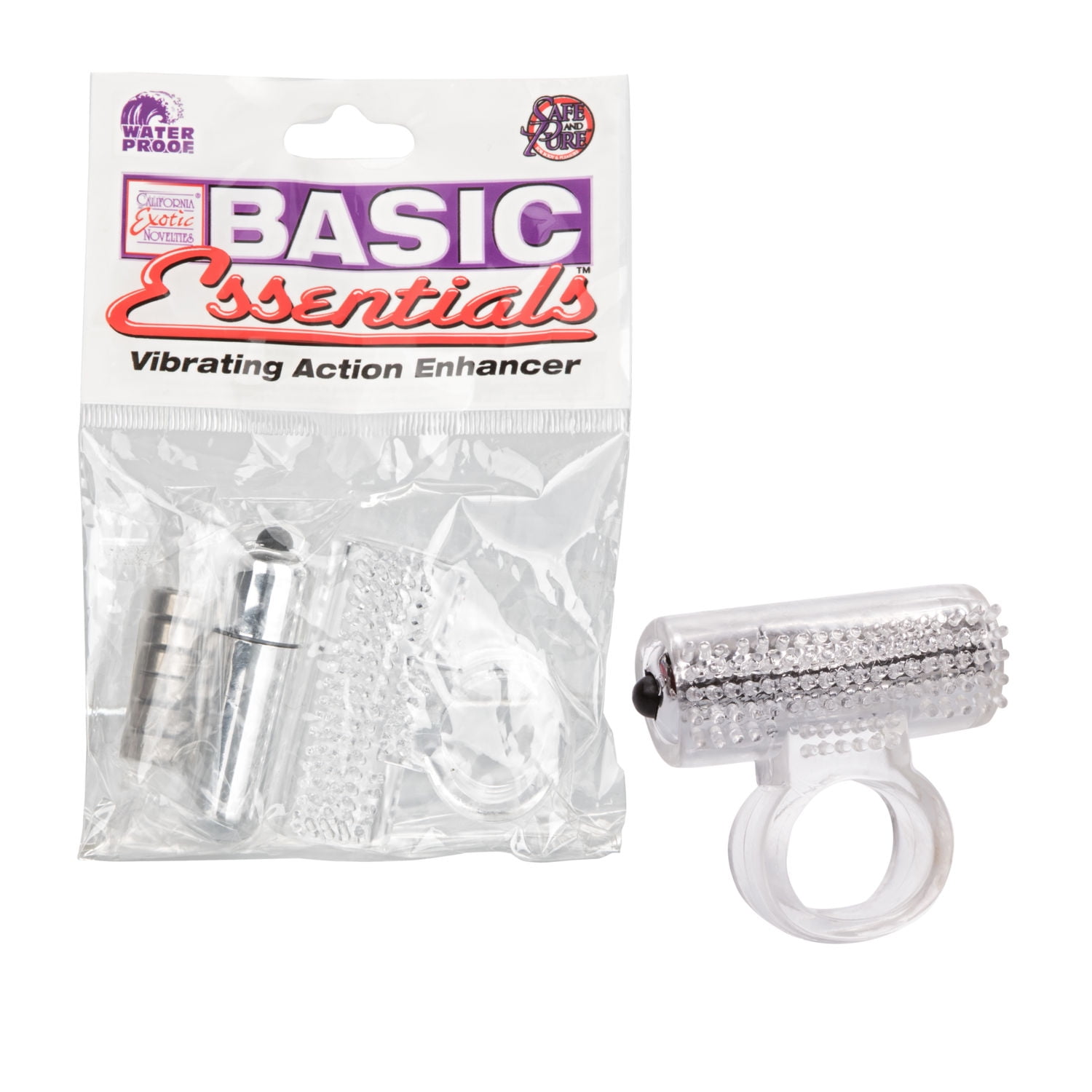 CalExotics Basic Essentials Vibrating Stretchy Supportive Tickler ...