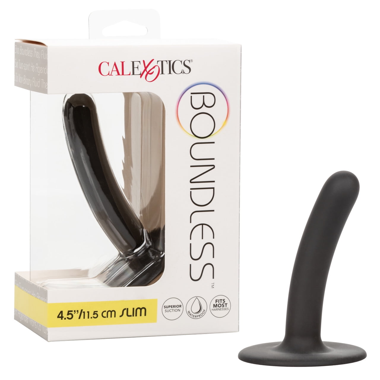 CalExotics Boundless Silicone 4.5" Slim Probe Anal Sex Toy, Black - Walmart.com
