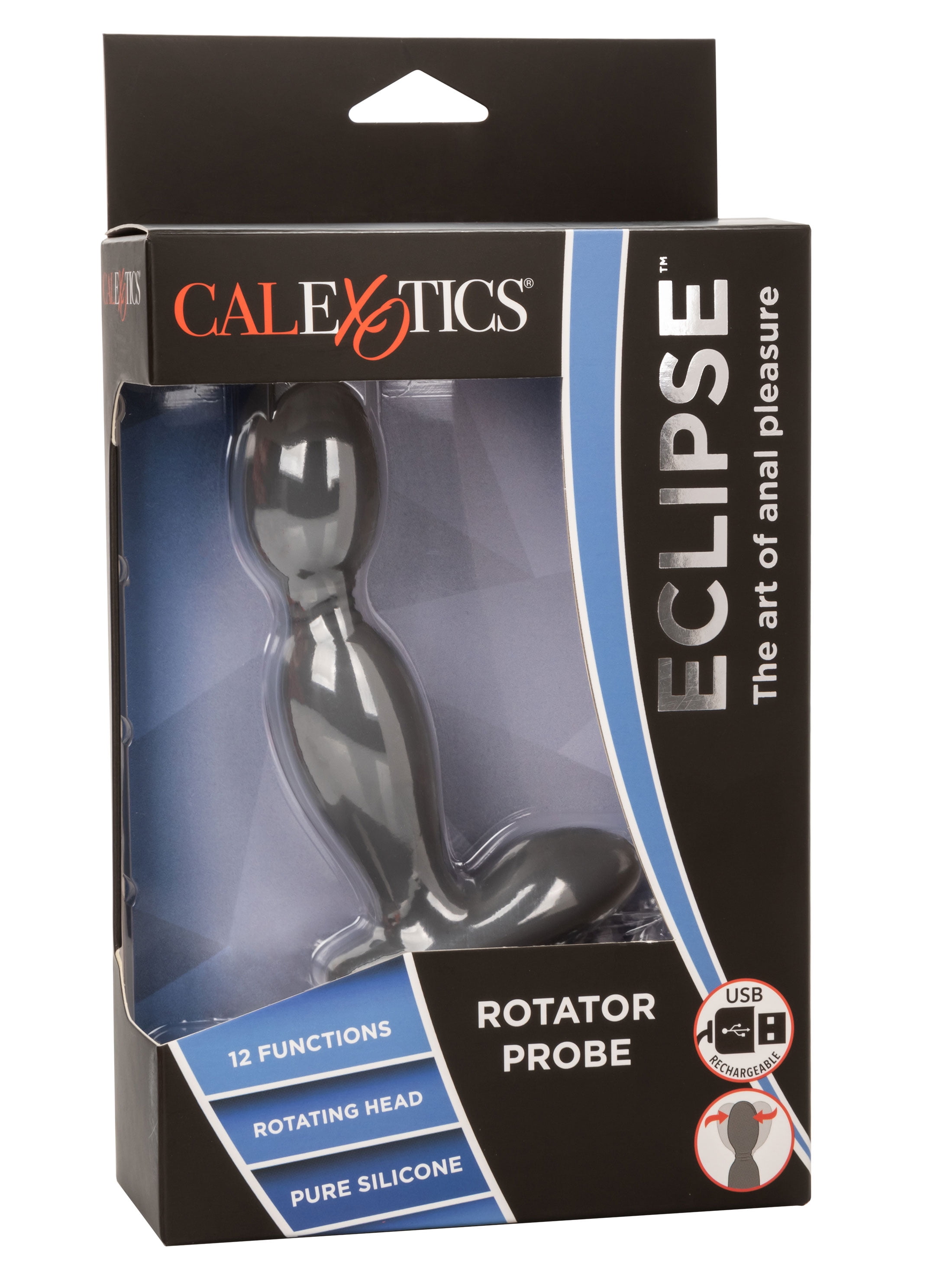CalExotics Eclipse Rotator Probe ? Premium Rechargeable Silicone Anal ...