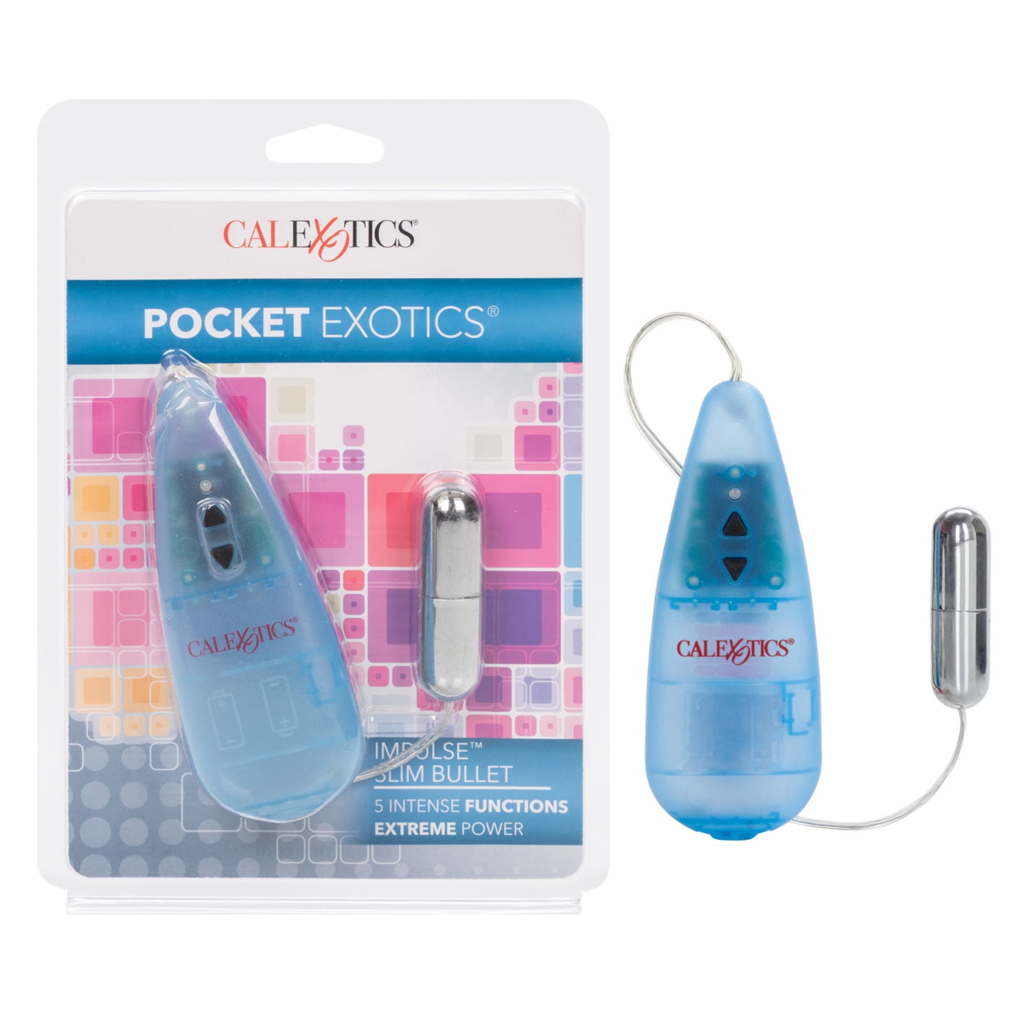 CalExotics Pocket Exotic 5 Function Impulse Extreme Silm Silver Bullet ...
