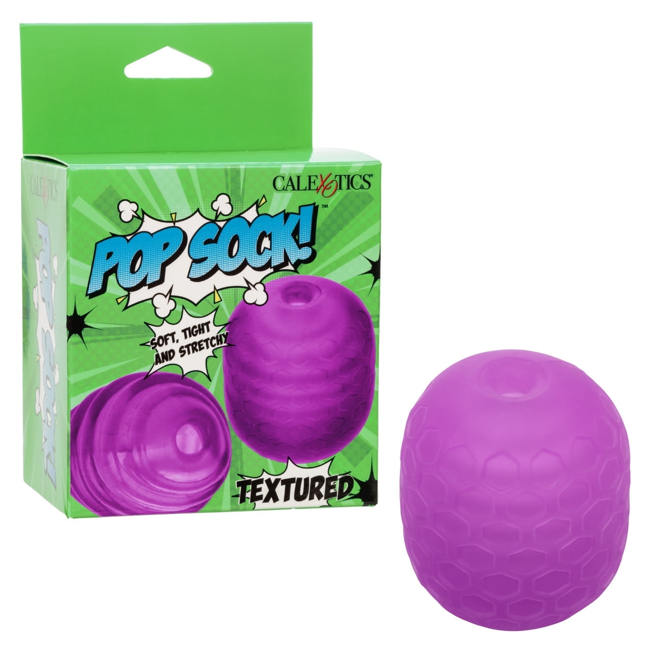 CalExotics Pop Sock Textured Silicone Stroker for Men, Purple - Walmart.com