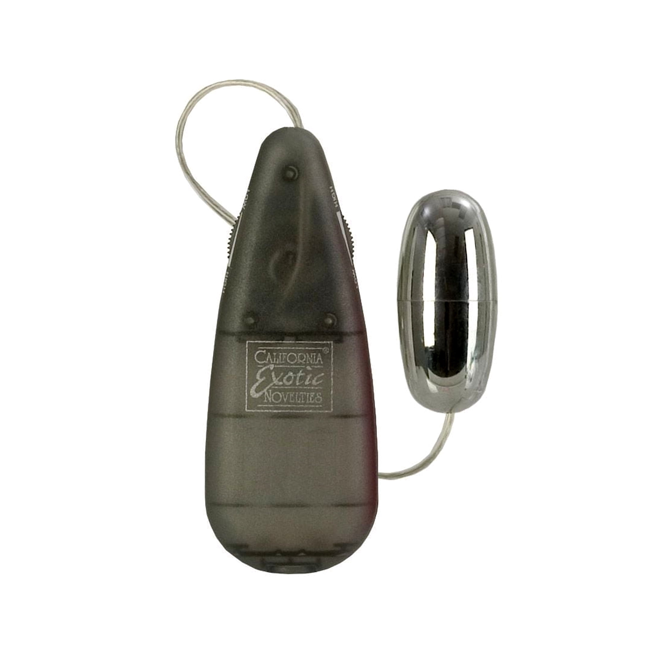 "CalExotics Teardrop Bullet Vibrator, Grey, Powerful Multi-Speed, 2 1/4 ...