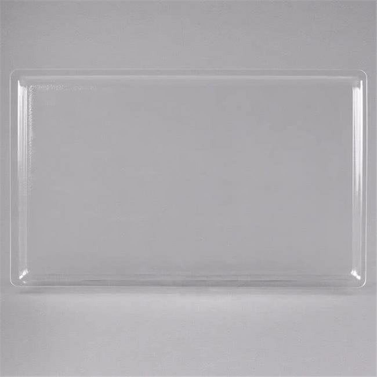 CalMil Acrylic Shallow Display Tray, Clear, 12 x 20 x 1 inch -- 4 per ...