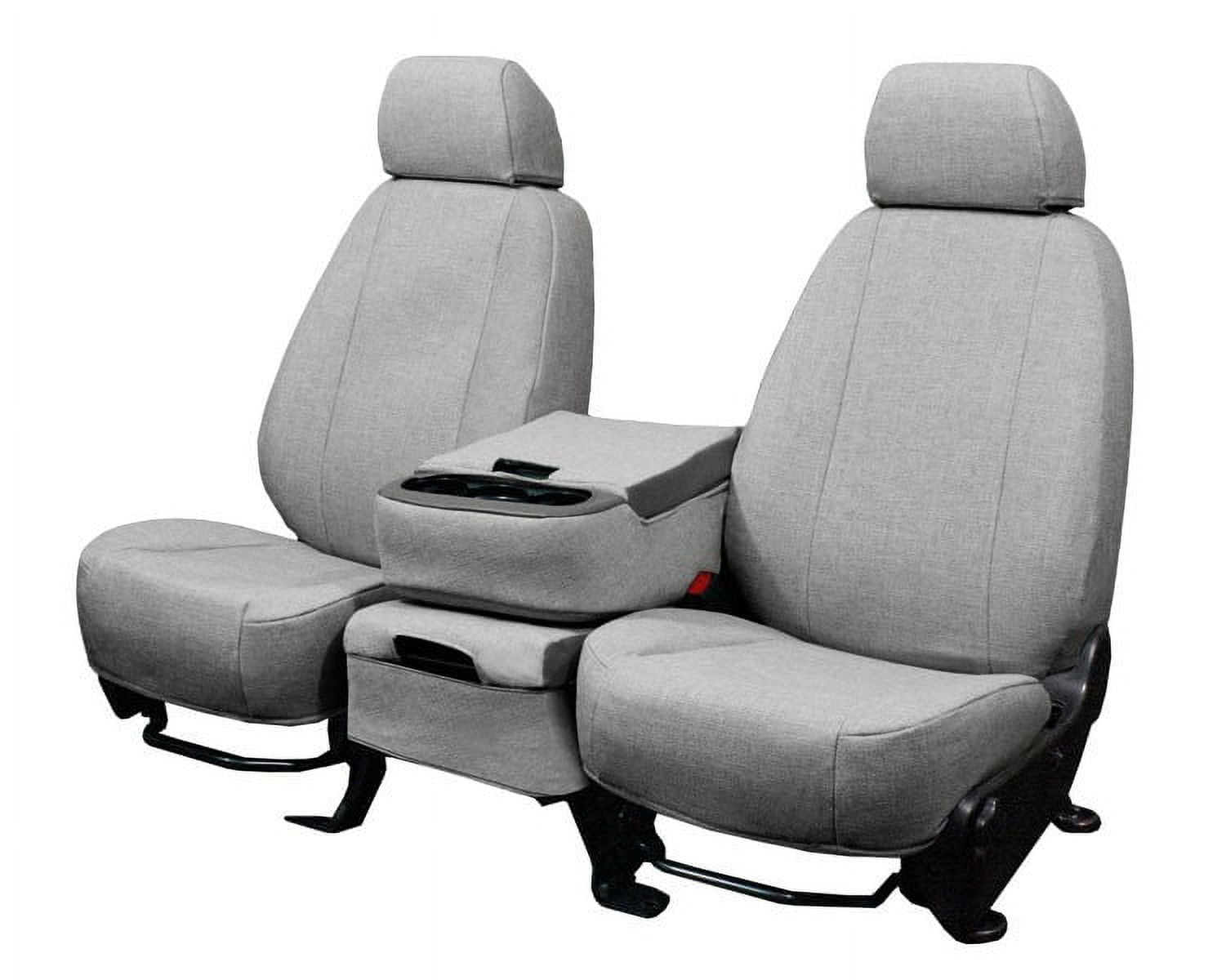 CalTrend Center 50/50 Split Back & Solid Cushion Tweed Seat Covers for ...