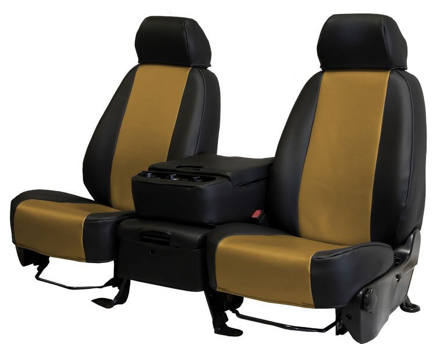 CalTrend Front 60/40 Split Bench Carbon Fiber Seat Covers for 1989-1995 ...