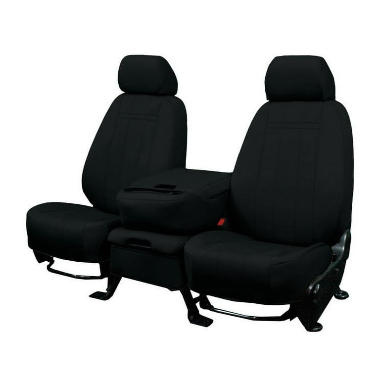 CalTrend Front NeoSupreme Seat Covers for 2014 2015 Mazda 6 MA133 01NA Black Insert and Trim