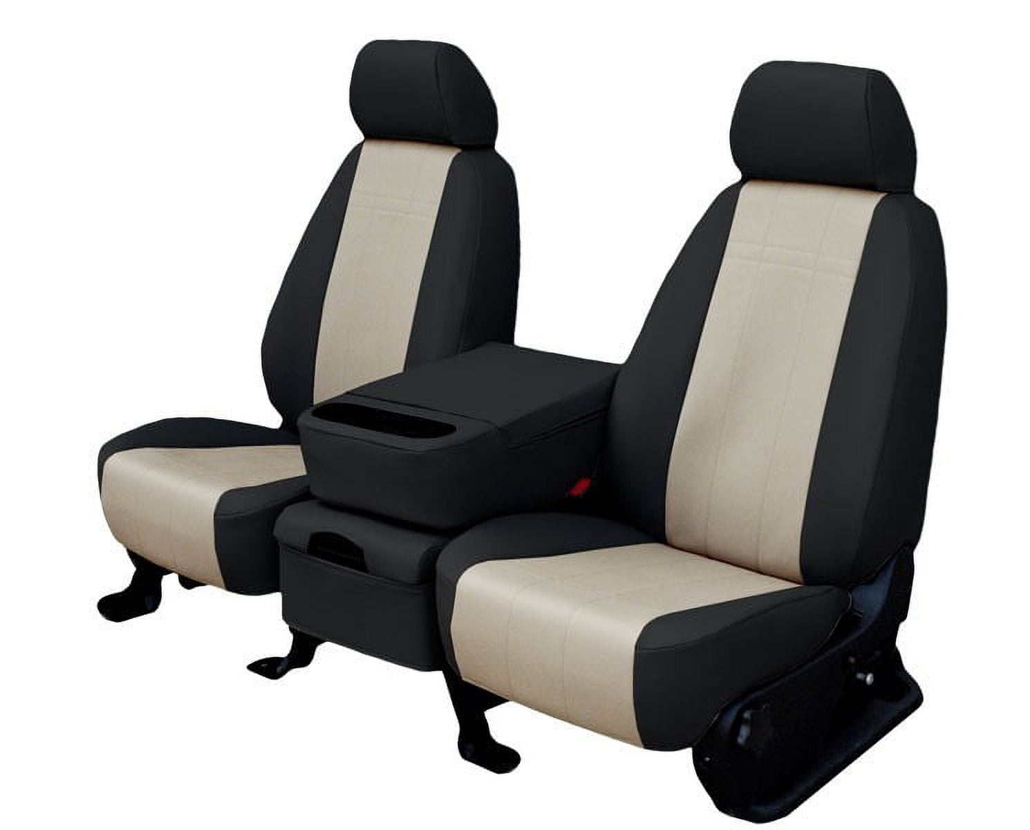 CalTrend Rear Solid Bench Faux Leather Seat Covers for 2007-2014 Chevy ...