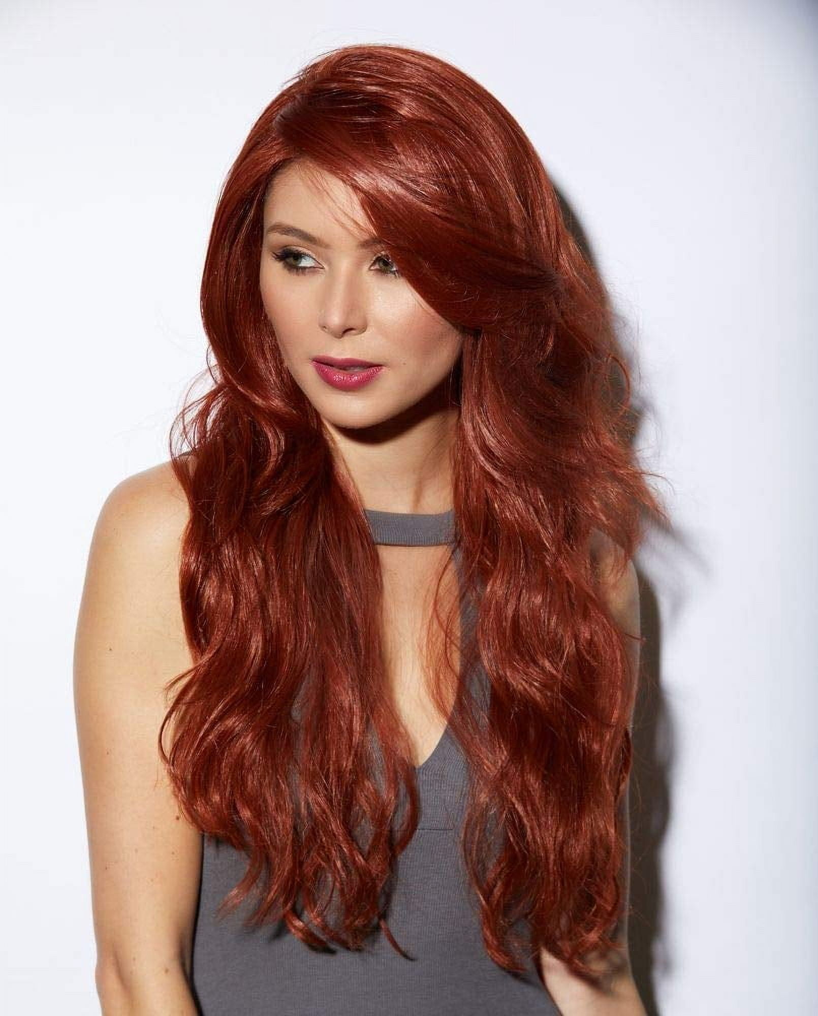 Cala Blush Wig Color Nutmeg - Sepia Wigs 26" Silky Smooth Long Layered ...