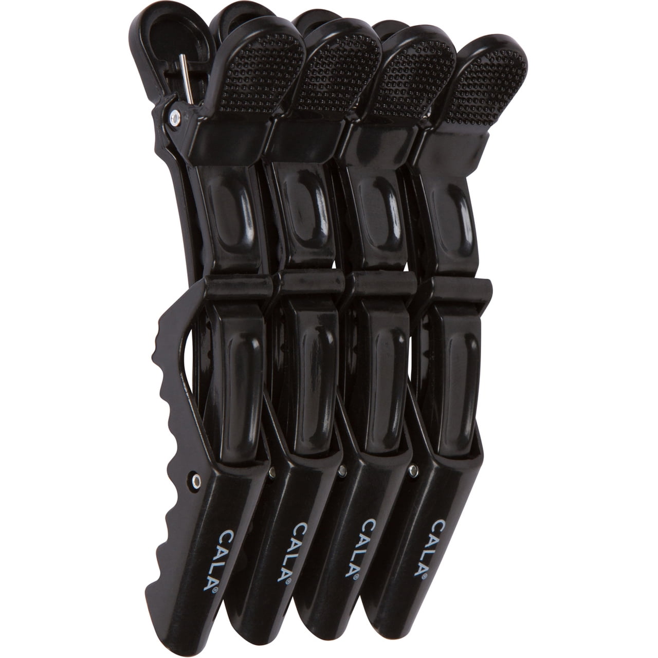Cala Black croc hair clips 4 count, 4 Count - Walmart.com