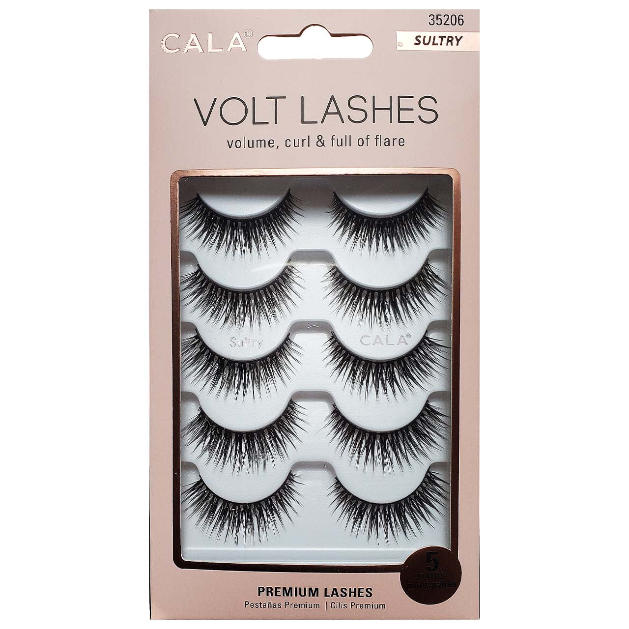 Cala Faux Mink Volt Lashes - 5 Pair Packs - Sultry 35206 - Walmart ...