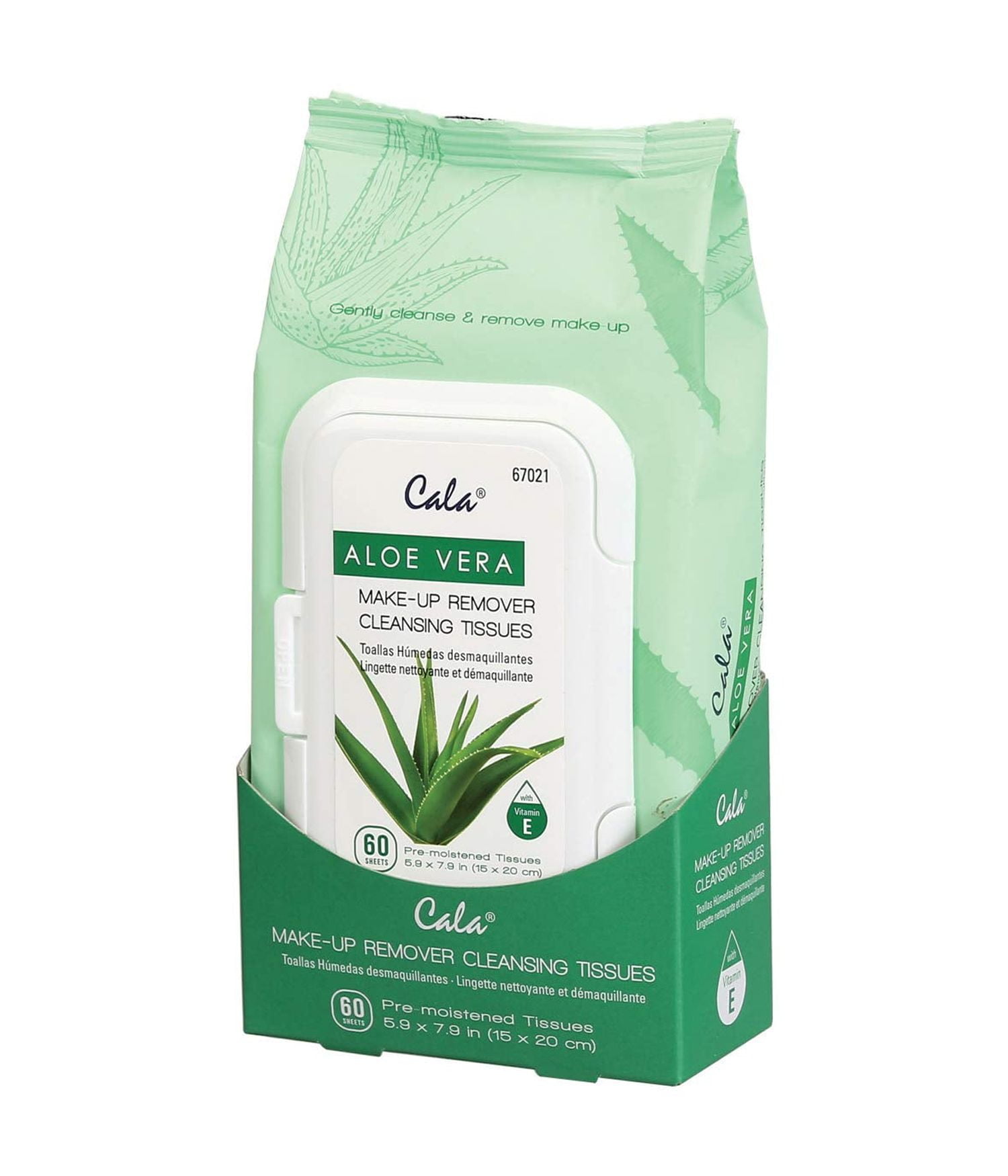 Cala Makeup Remover Cleansing Tissues 60 ct. - Walmart Business Supplies