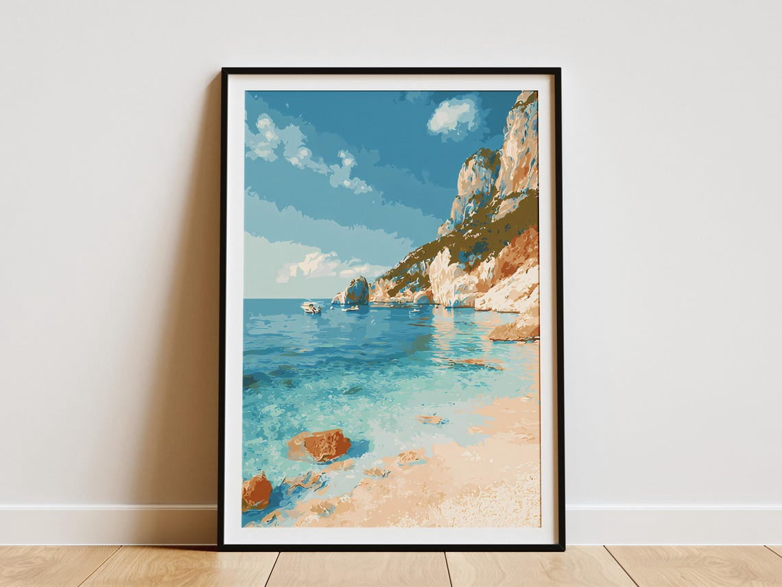 Cala Mariolu Italy Beach Mediterranean Sea Coastline Sardinia Travel ...