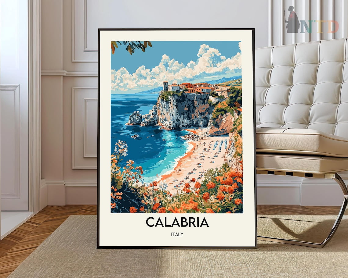 Calabria Print, Calabria Poster, Calabriacalabria Art Print, Calabria ...