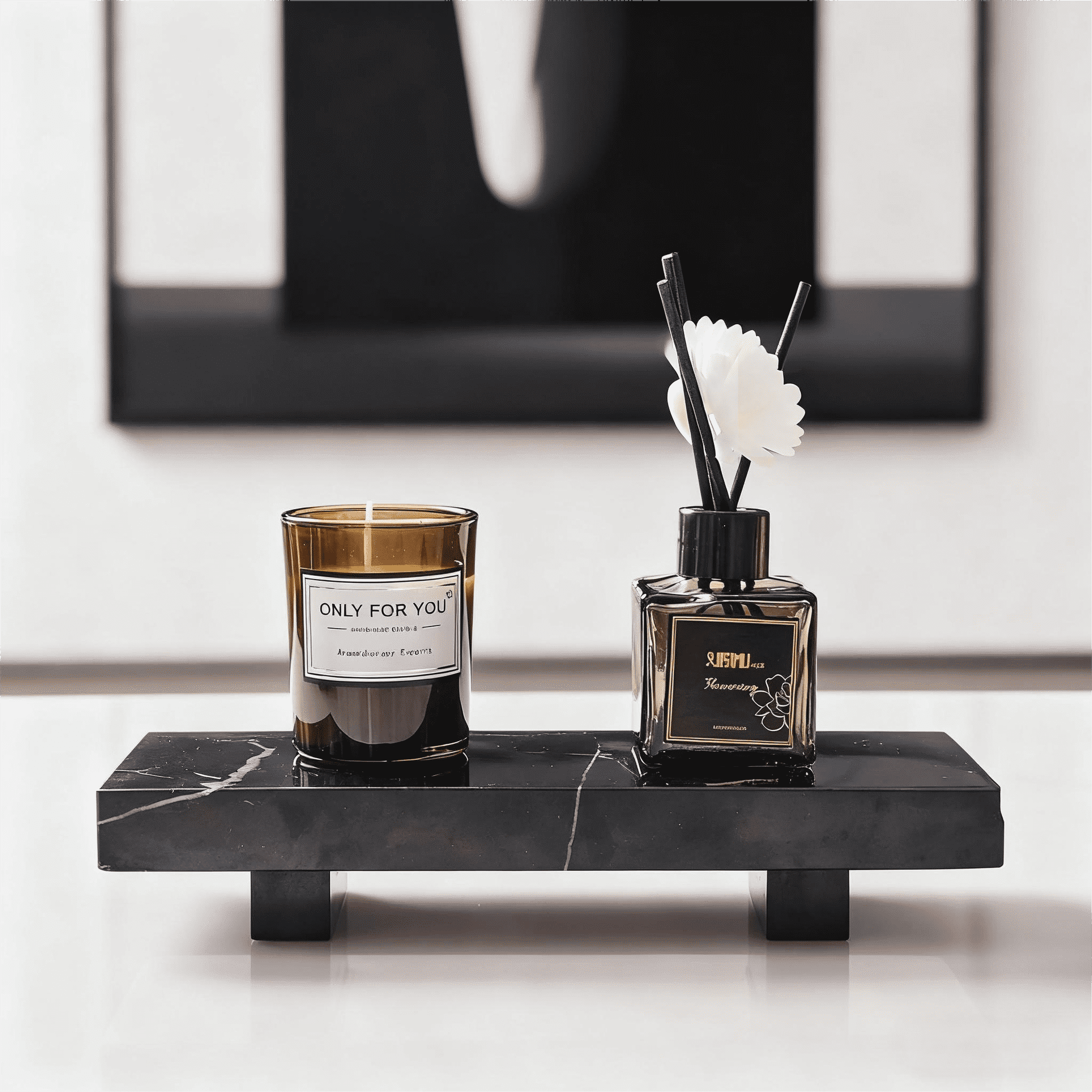 Calacatta Violet Marble Pedestal Stand Tray, Versatile Organizer for ...