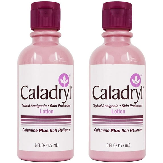 Caladryl Pink Skin Protectant Lotion Calamine + Itch Reliever 6 Fl Oz ...