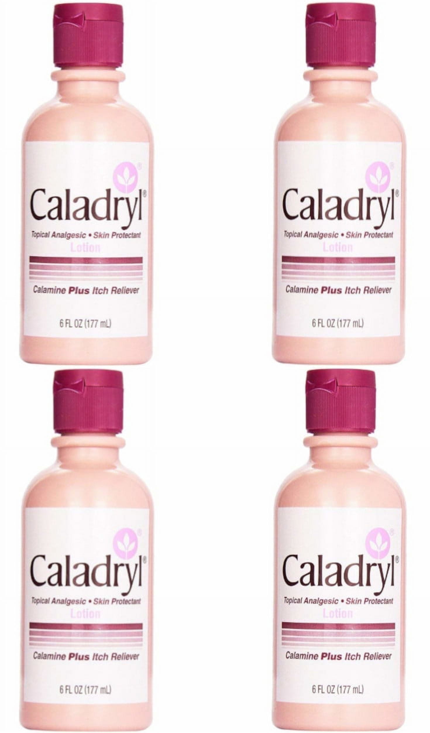 Caladryl Pink Skin Protectant Lotion Calamine + Itch Reliever 6 Fl Oz ...