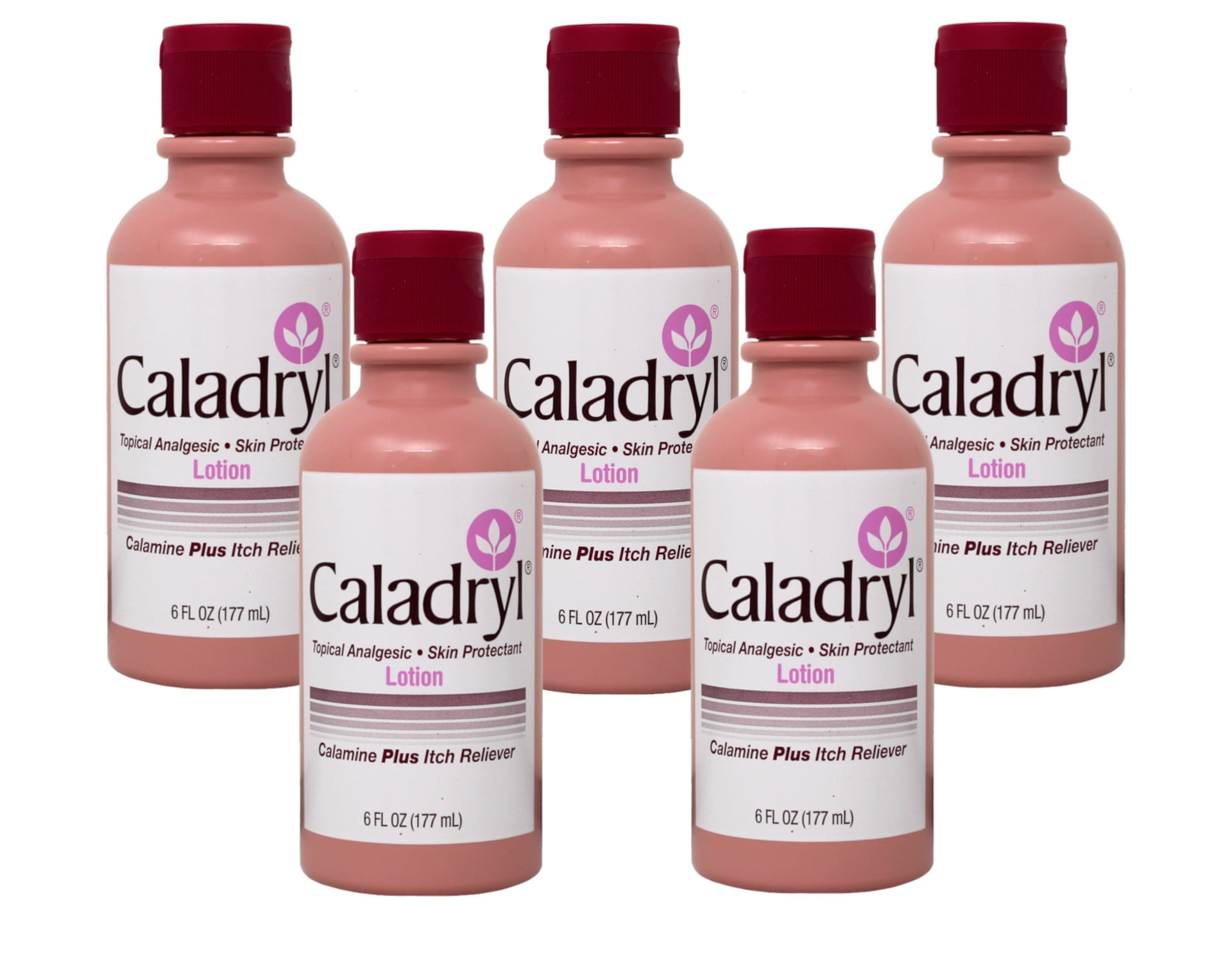(5 pack) Caladryl Pink Skin Protectant Lotion Calamine + Itch Reliever ...