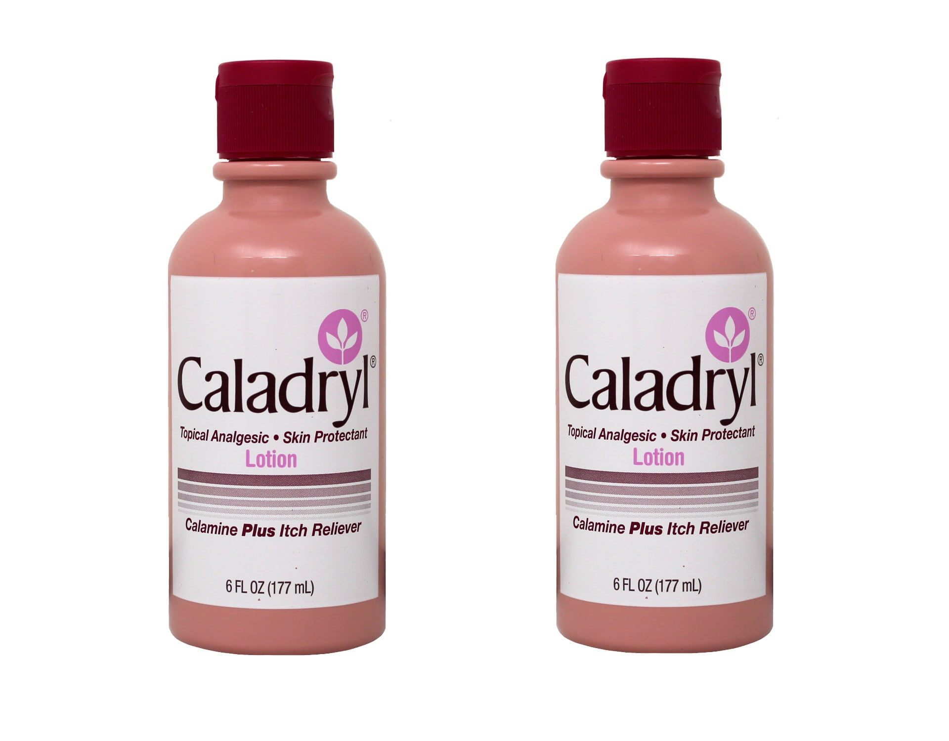(2 pack) Caladryl Pink Skin Protectant Lotion Calamine + Itch Reliever ...