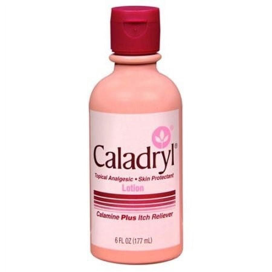 Caladryl Pink Skin Protectant Lotion Calamine + Itch Reliever 6 Fl Oz ...