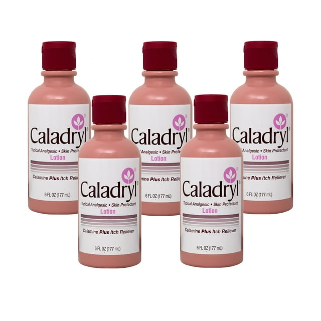 (5 pack) Caladryl Skin Protectant Calamine Lotion 6 oz Each - Walmart.com