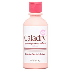 Caladryl Pink Skin Protectant Lotion Calamine + Itch Reliever 6 Fl Oz ...