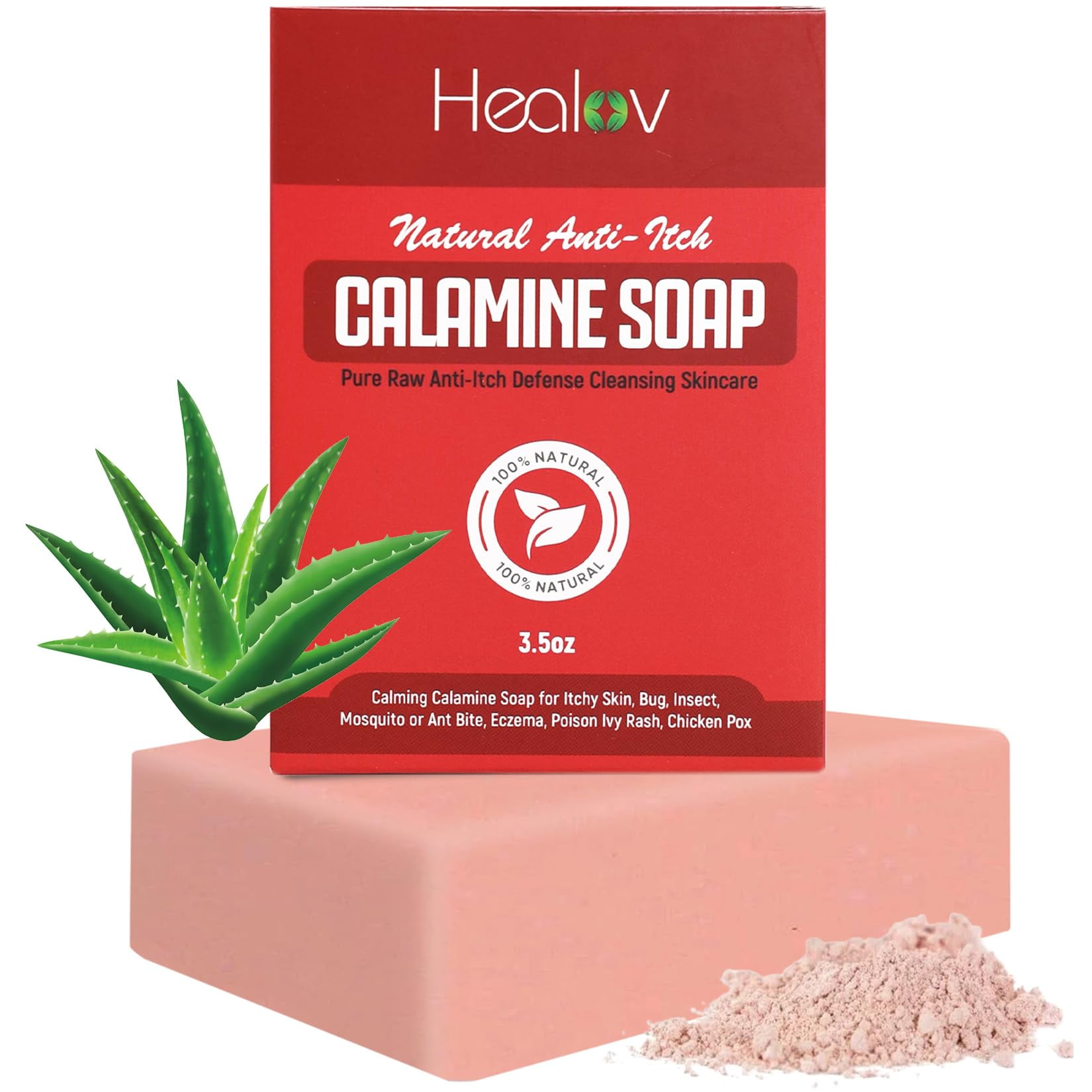 Calamine Soap Bar for DMF15 Itching - All Natural Itch Relief - Calming ...