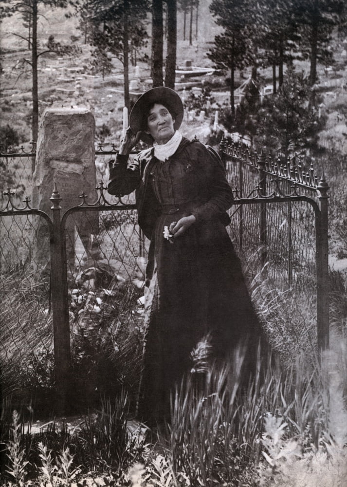 Calamity Jane (Martha Jane Burke) (1852-1903) At The Grave Of Buffalo ...