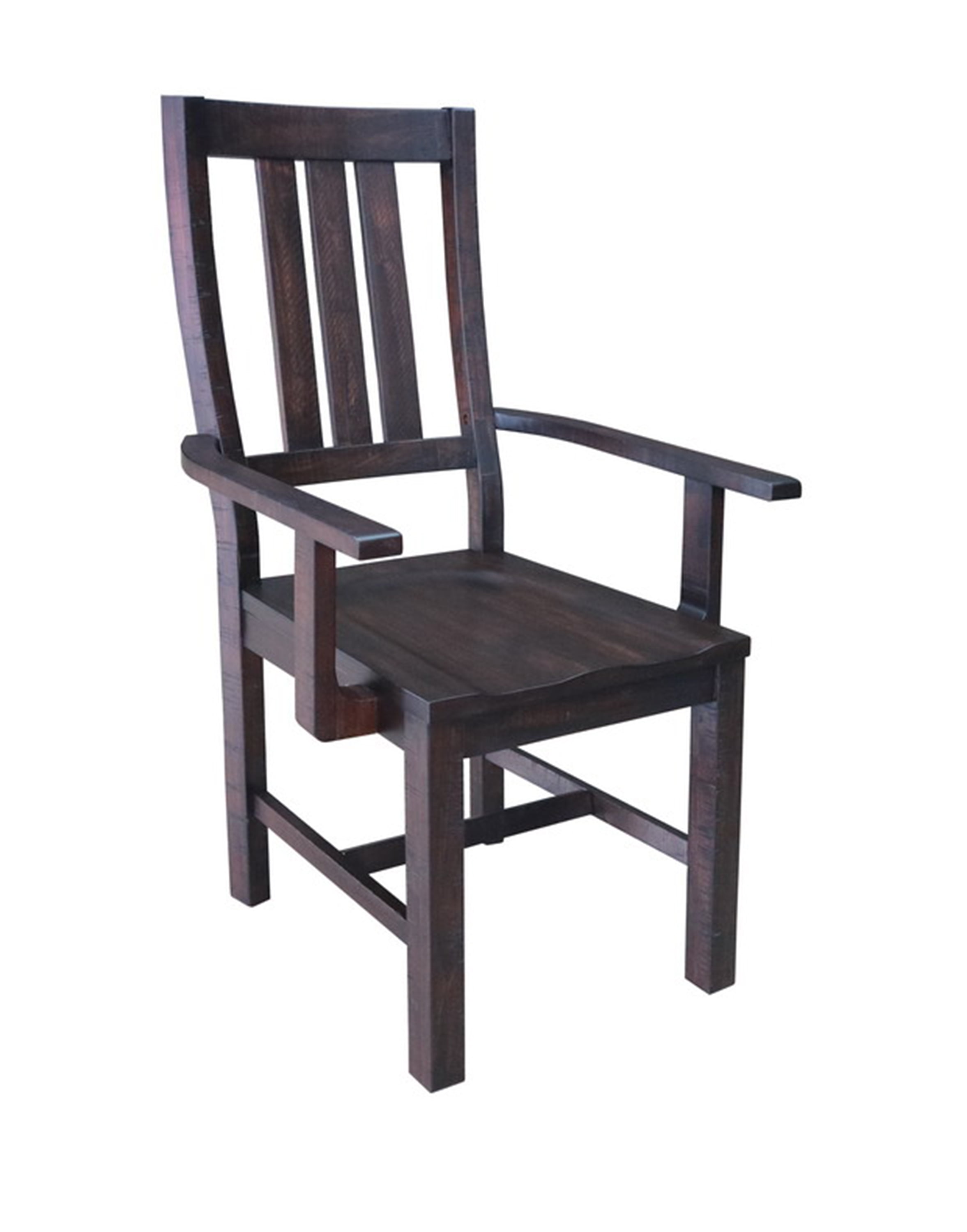 Calandra Slat Back Arm Chairs Vintage Java (Set of 2) - Walmart.com