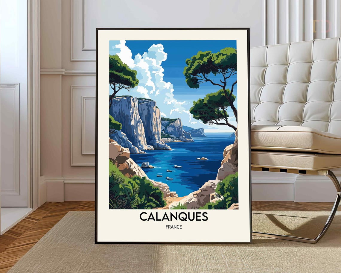 Calanques Print, Calanquescalanques Poster, Calanques Photo, Calanques ...