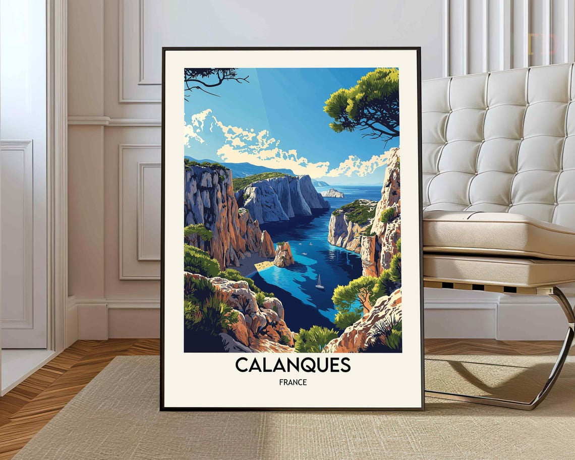 Calanques Print, Calanquescalanques Poster, Calanques Photo, Calanques ...