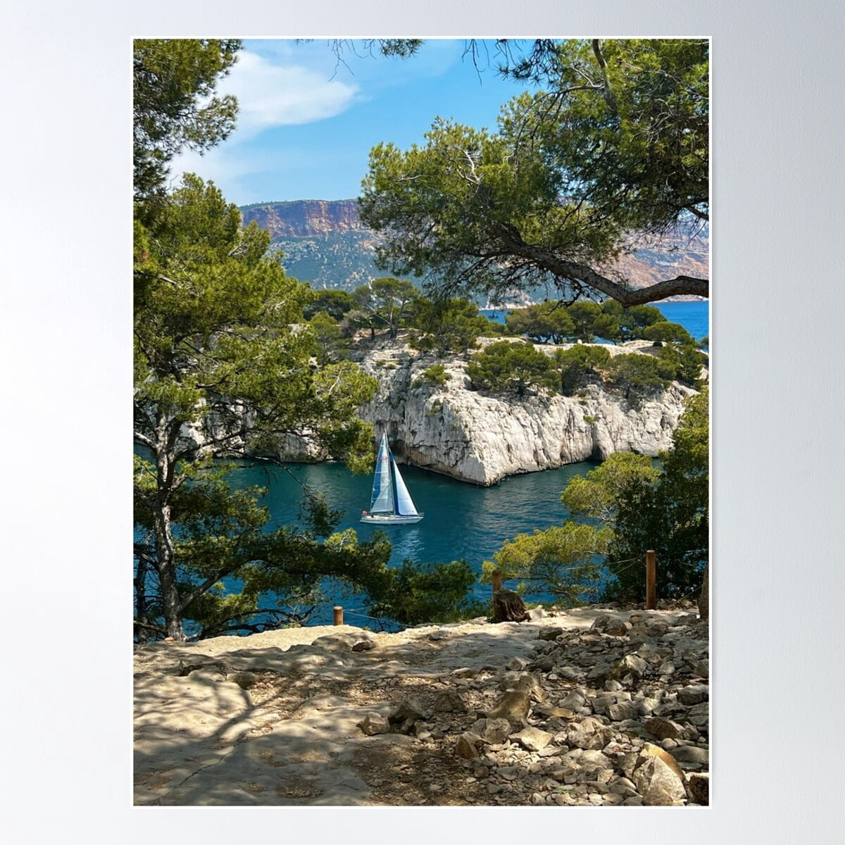 Calanques in Marseille, France Poster, 12x18 UNFRAMED - Walmart.com