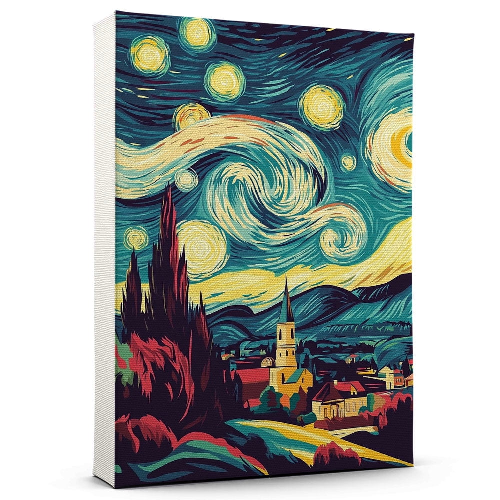 Calapan Travel Starry Night Canvas Print, Philippines Canvas Wall art, Calapan Map Canvas ...