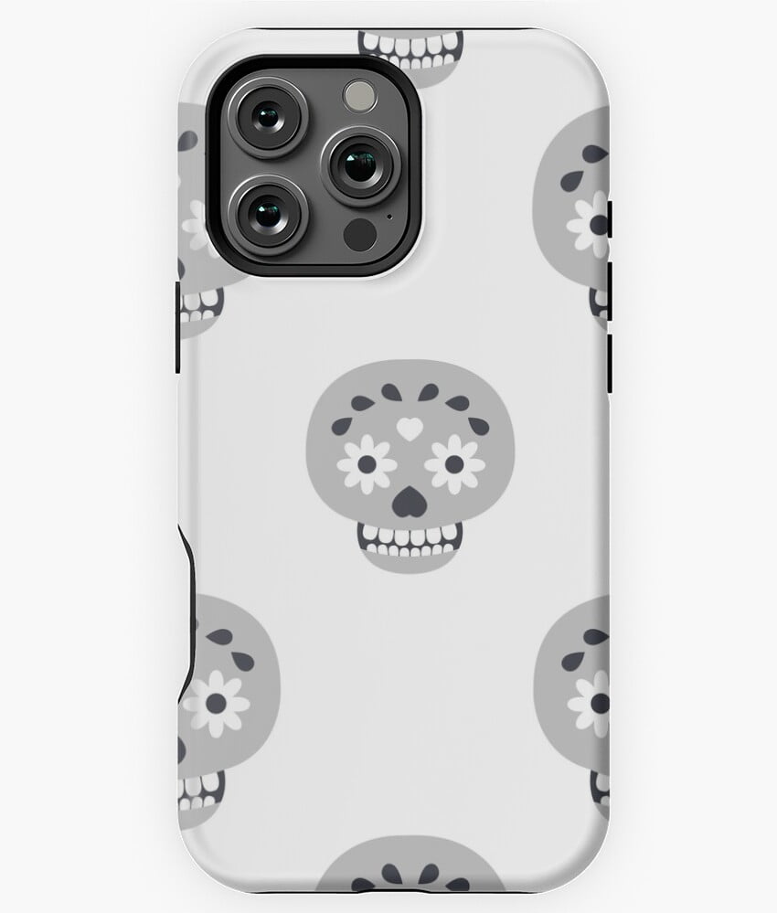 Calavera Pattern Day of The Dead Skeleton Head Phone Case for iPhone 16 ...