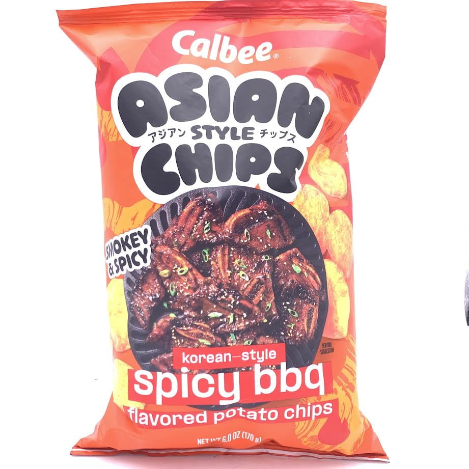 Calbee Asian Style Korean-Style Spicy BBQ Potato Chips 6 oz - Walmart.com