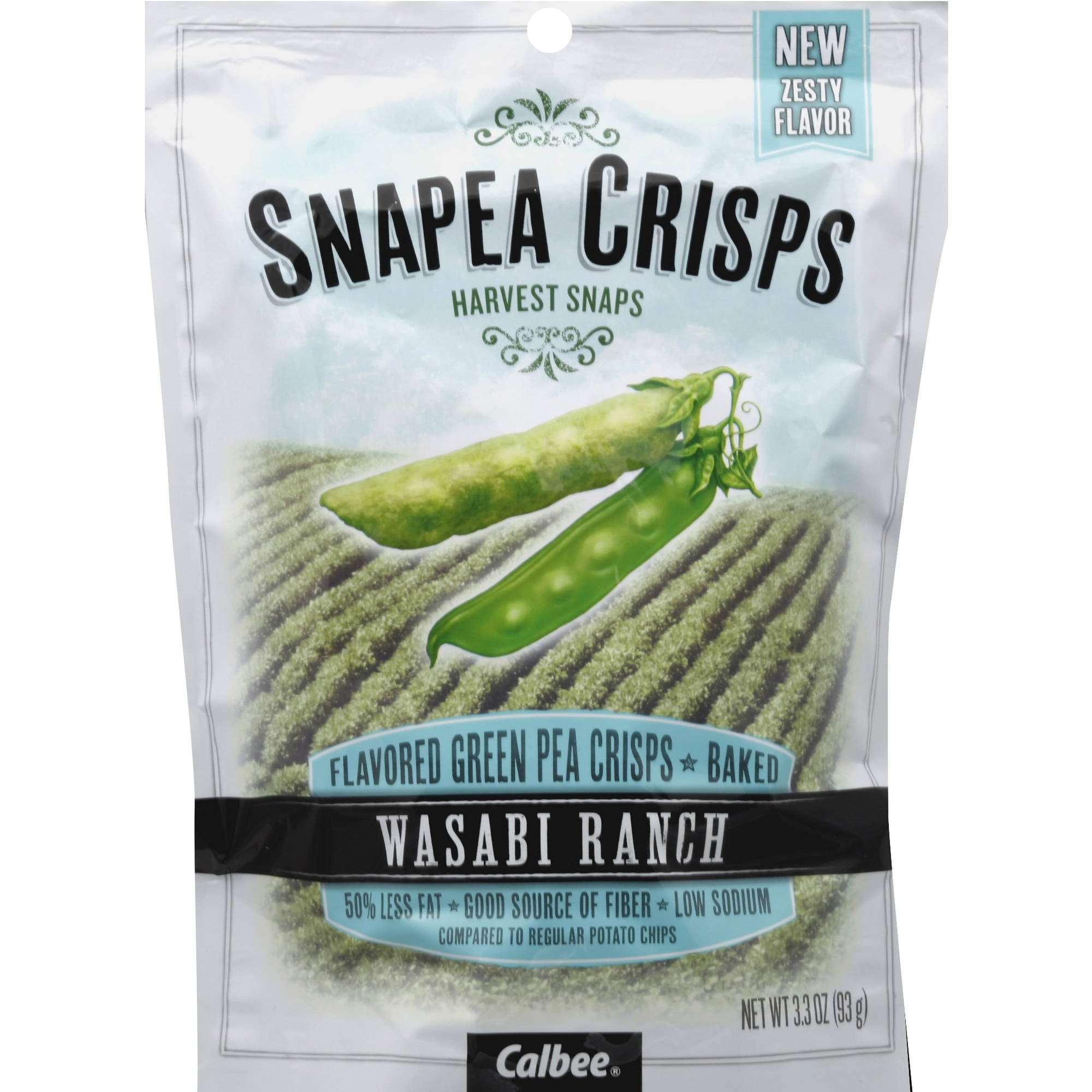 Calbee Harvest Snaps Wasabi Ranch Snapea Crisps, 3.3 oz, (Pack of 6 ...
