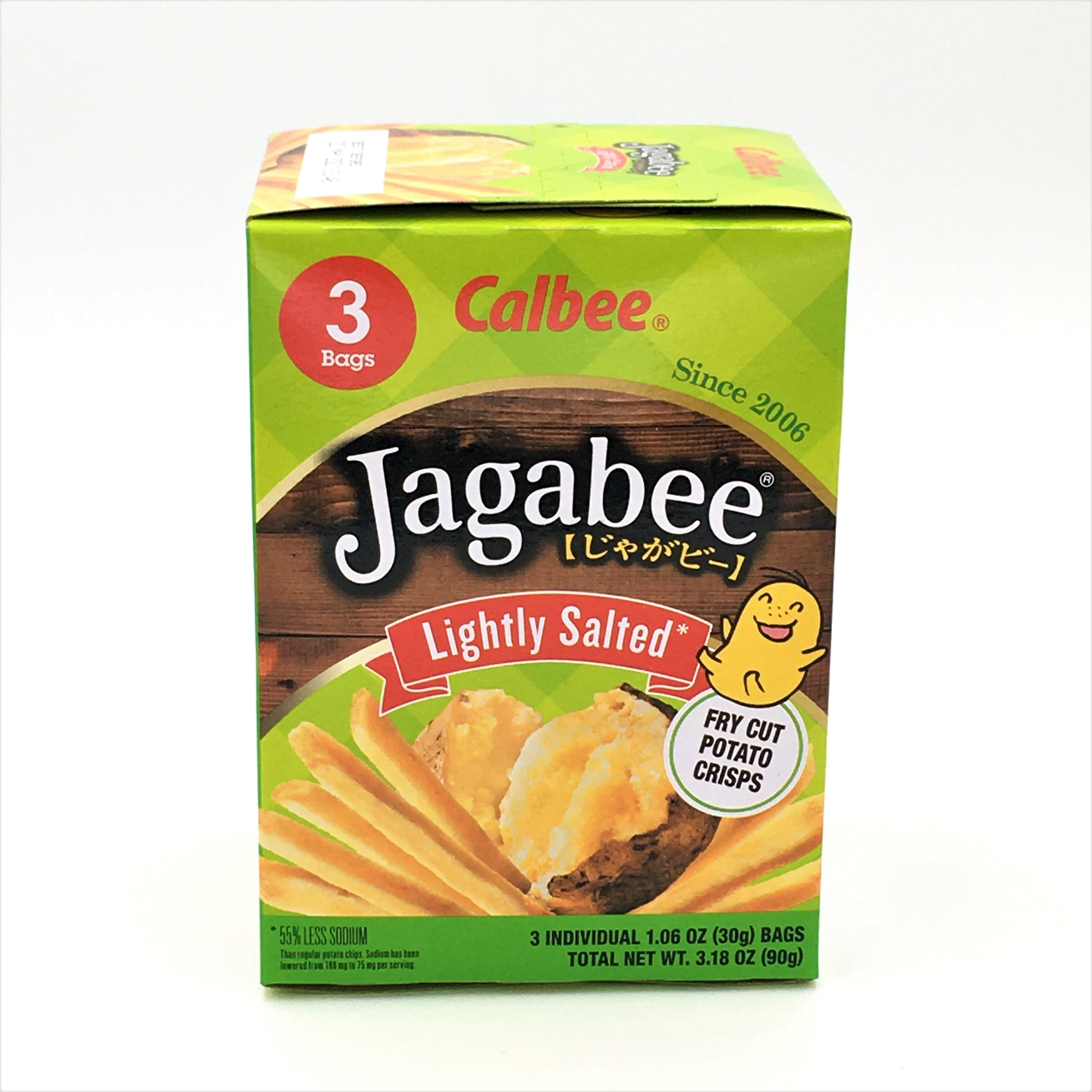 Calbee Jagabee Lightly Salted, Fry Cut Potato Crisps 55% Less Sodium 3.18oz/90g - Walmart.com