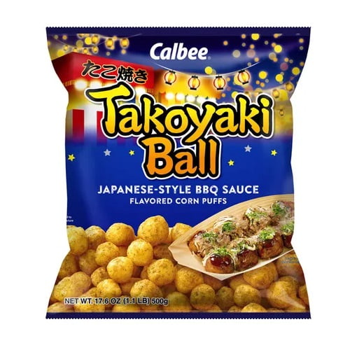 Calbee Japanese-Style BBQ Sauce Flavored Corn Puff Takoyaki Balls, 17.6 Ounce - Walmart.com