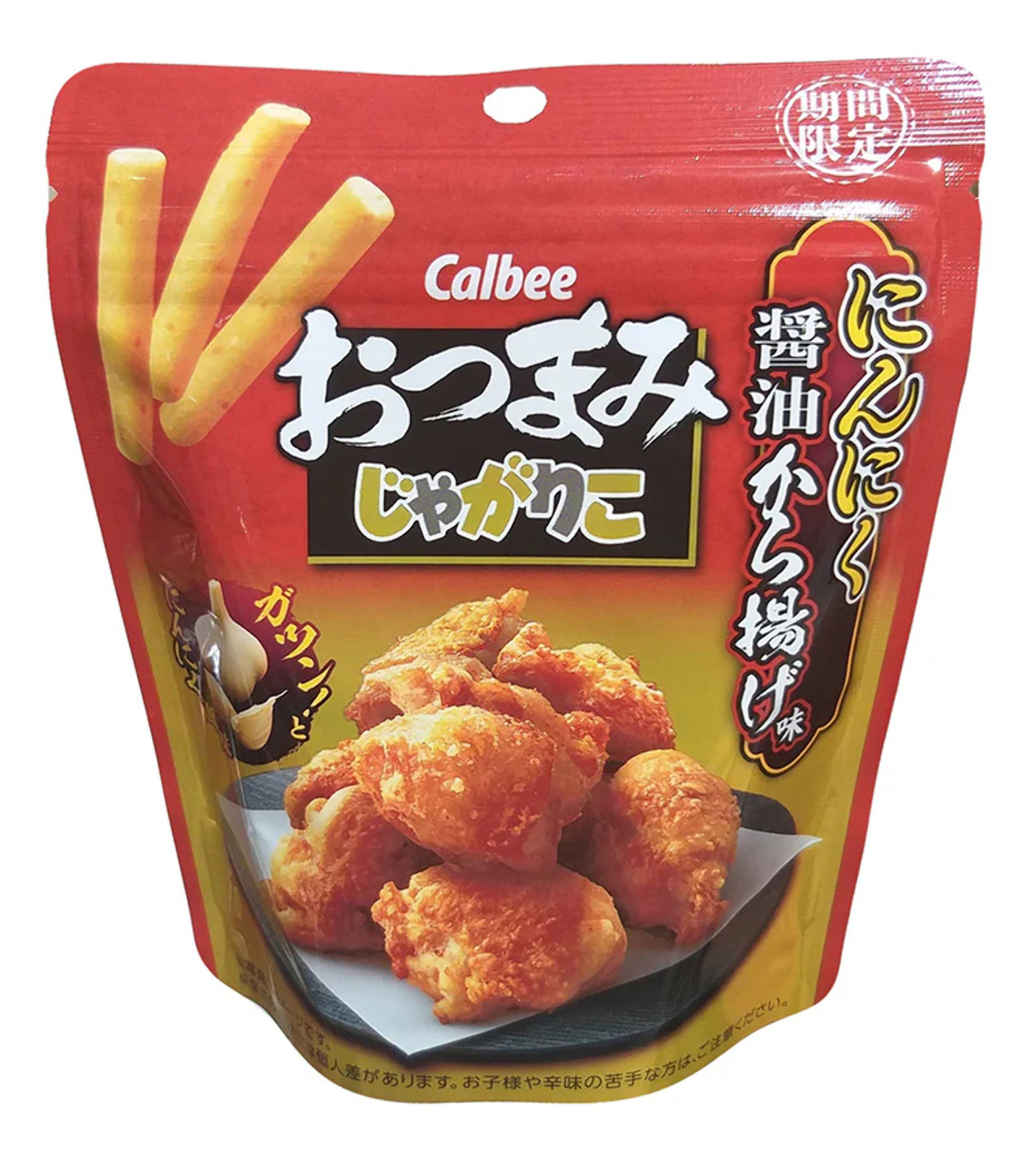 Calbee - Otsumami Jagariko (Garlic Soy Sauce), 1.34 Ounces (1 Pouch ...
