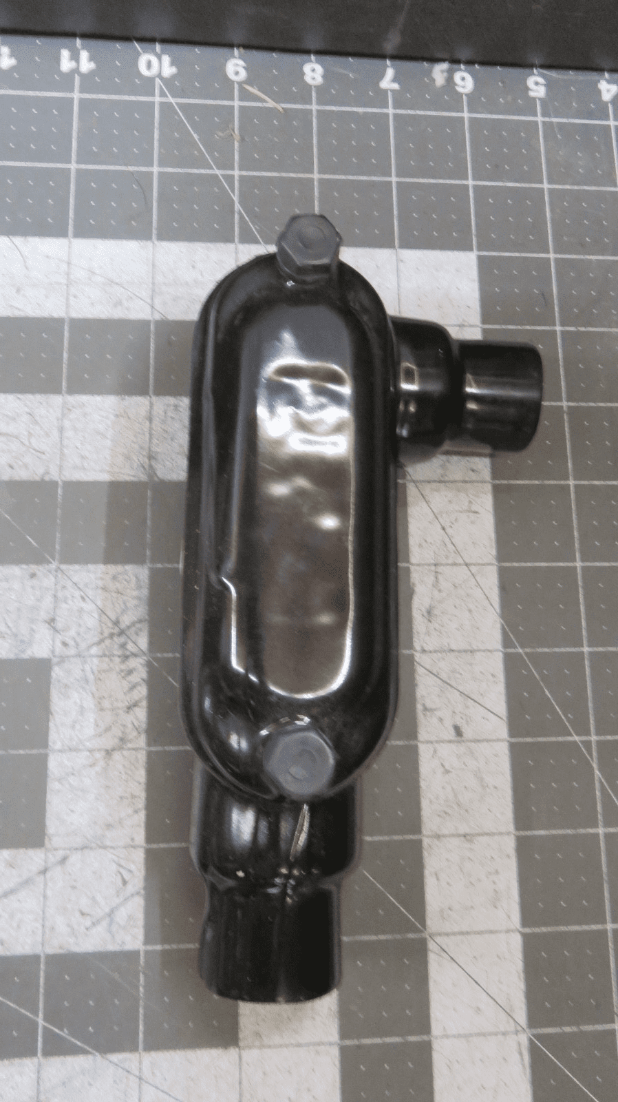 Calbond PV0700LL28 3/4" PVC Coated Conduit Body Form 8 W/Cover ...