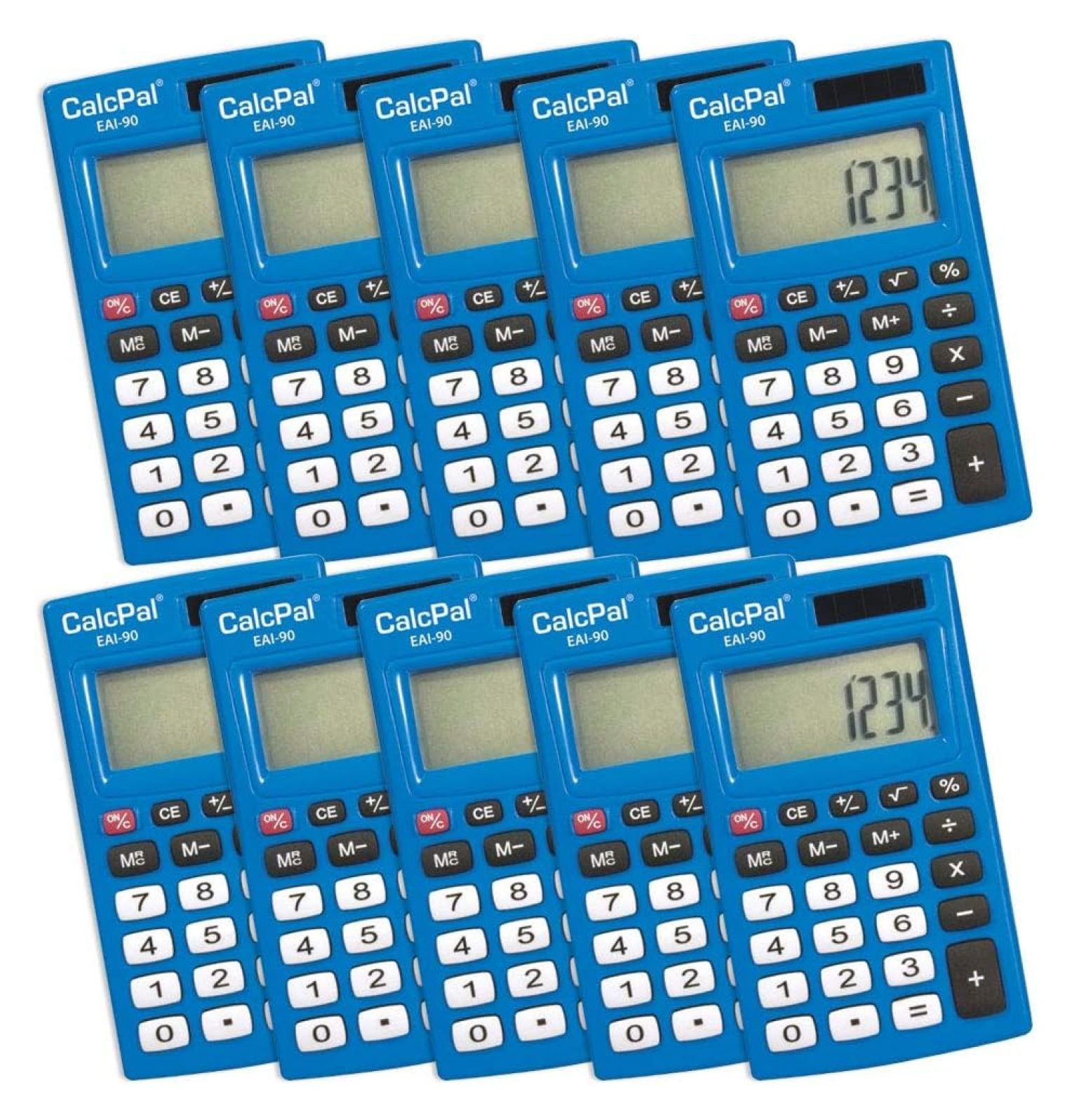 CalcPal EAI-90 Pocket Basic Calculator - Set of 10 - Walmart.com