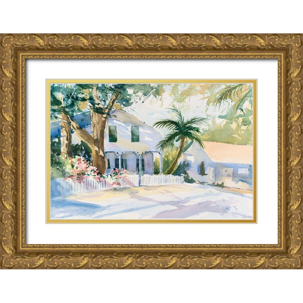 Calcasola, Stephen 24x17 Gold Ornate Wood Framed with Double Matting ...