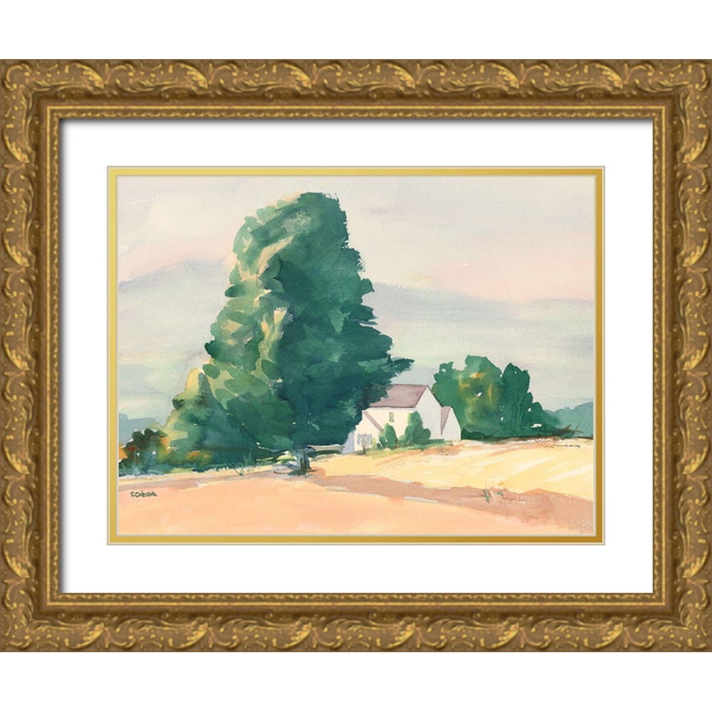 Calcasola, Stephen 24x19 Gold Ornate Wood Framed with Double Matting ...