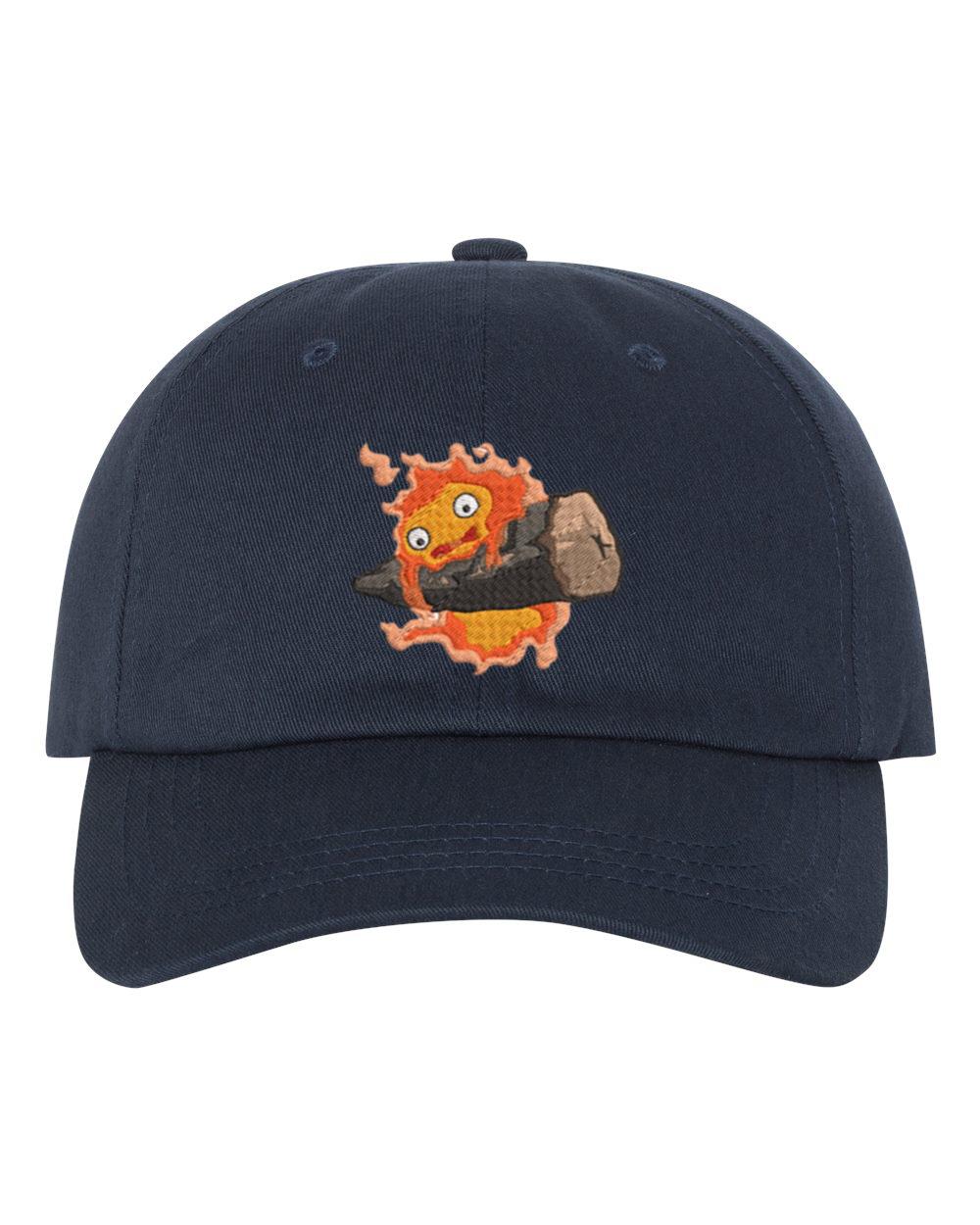 Calcifer Howl Castle Ghibli embroidered classic dad hat - Walmart.com