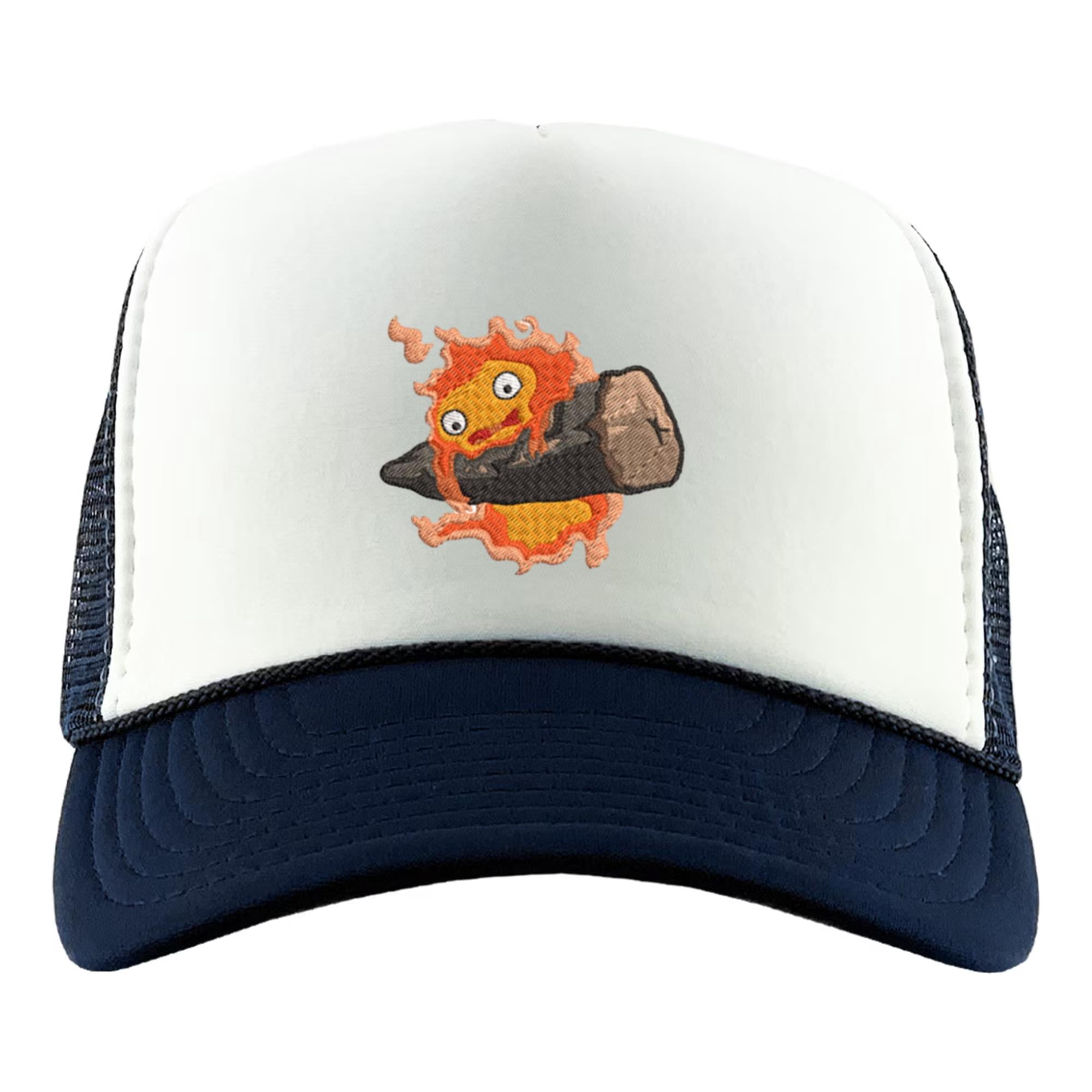 Calcifer Howls Moving Castle studio Ghibli snapback trucker hat ...