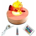 Calcifer Night Light with Remote Control - Multi-Color Adjustable LED ...