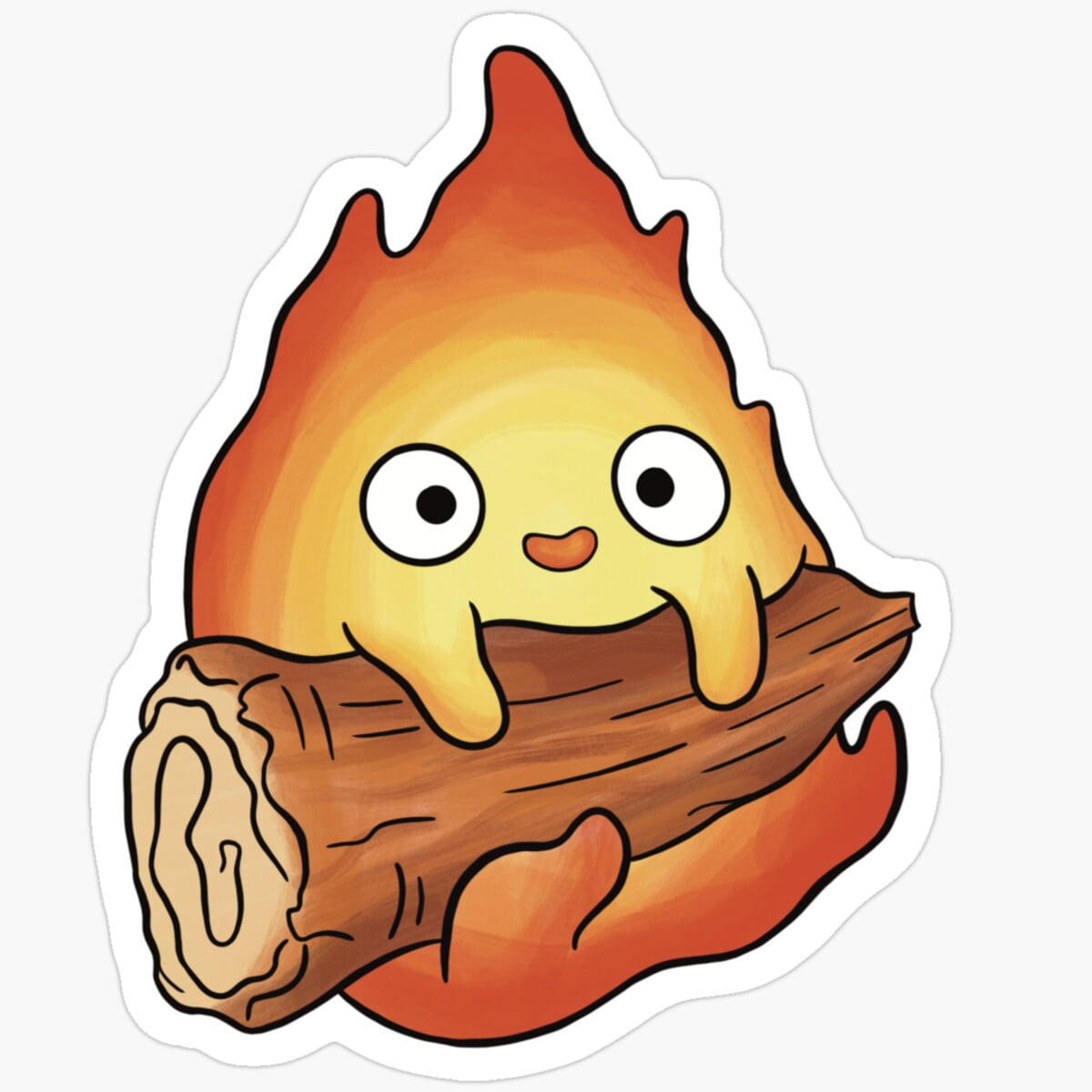 Calcifer Sticker. Gift For You - Decorate Laptops, Water Bottles, And ...