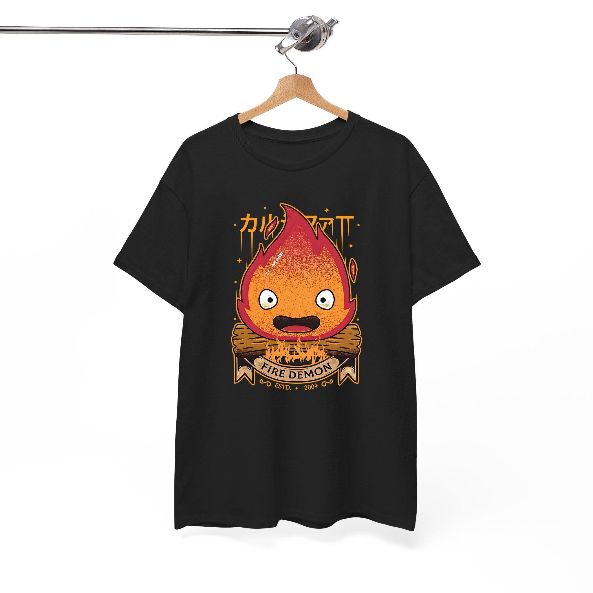 Calcifer Tshirt, Howls Moving Castle Tshirt NewChapterN T Shirt Tee ...